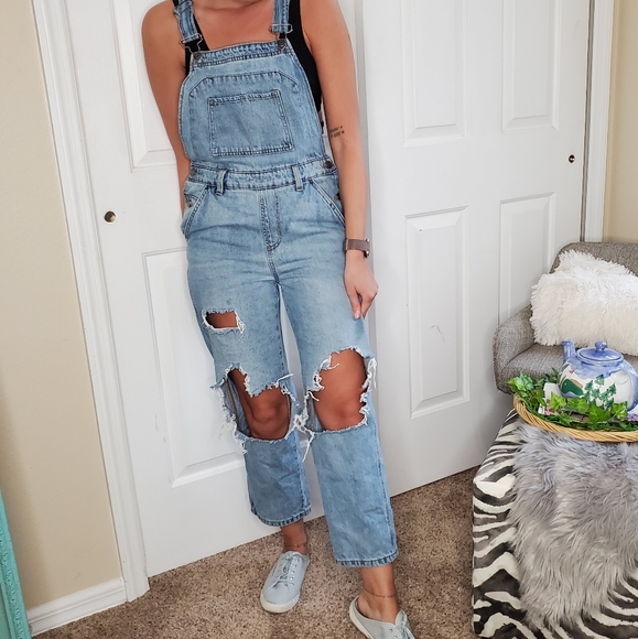 wild fable | Jeans | Wild Fable Distressed Overalls | Poshmark